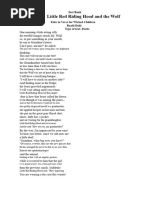 Roald Dahl - Poem - Little Red Riding Hood | PDF