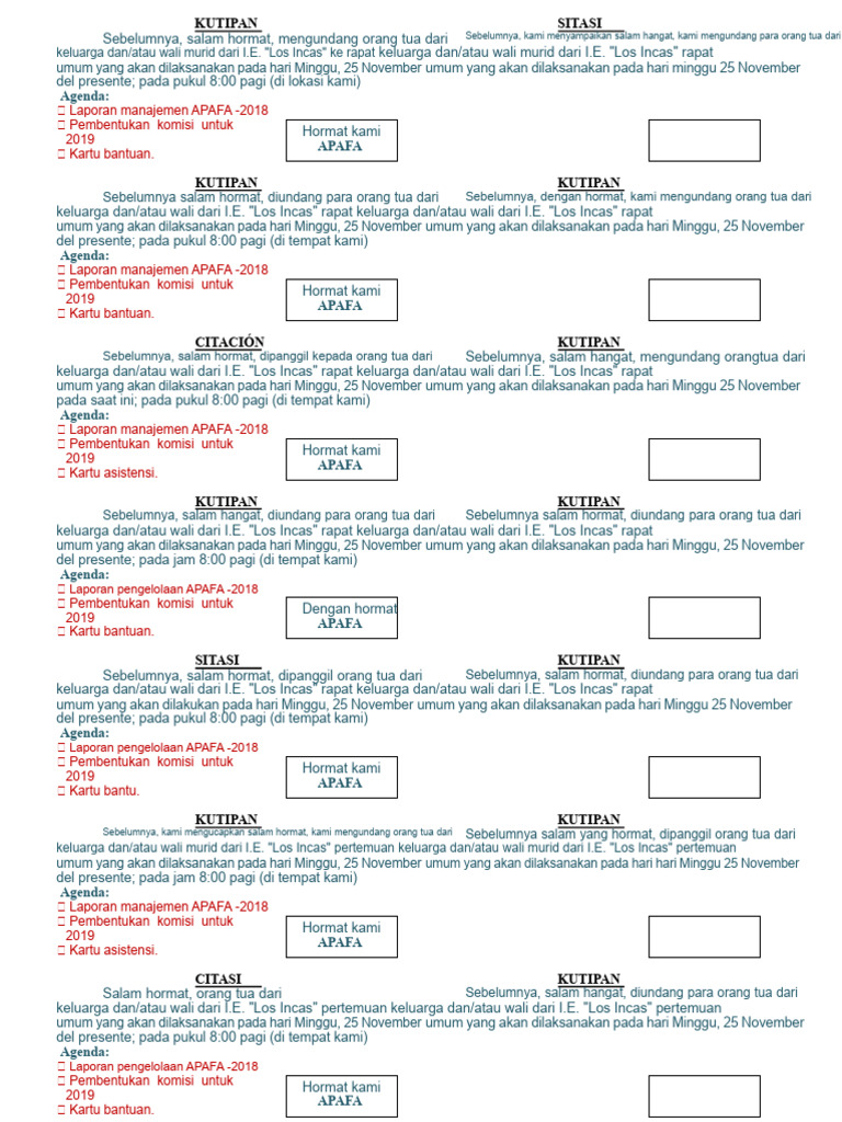 Citasi Asamb Umum-Apafa | PDF