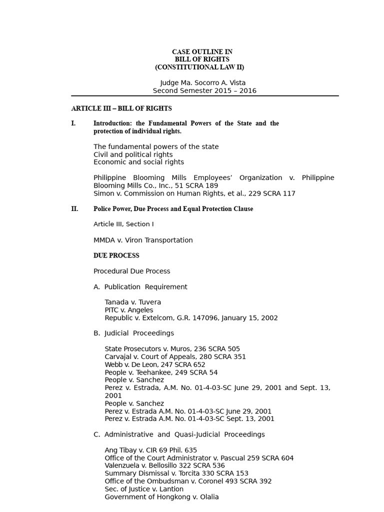 Constitutional Law II Syllabus | PDF | Commission On Elections ...