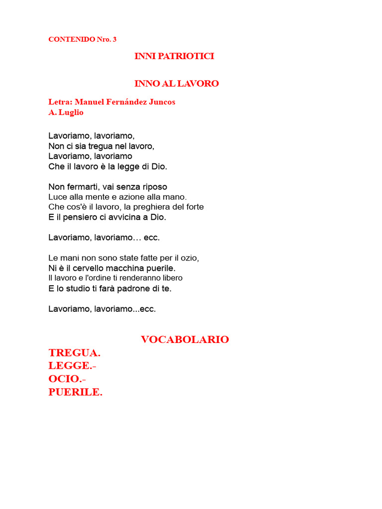 Inno Al Lavoro | PDF