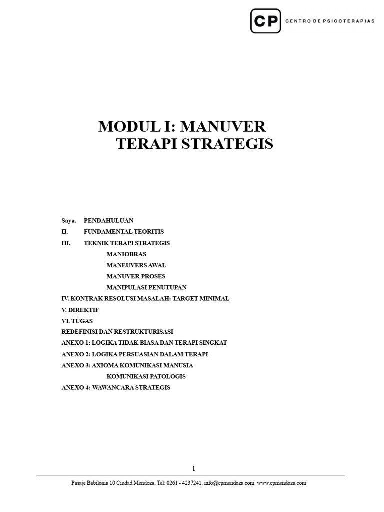 1-Teknik Terapi Strategis | PDF