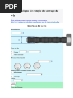 Tableau Des Couples de Serrage | PDF