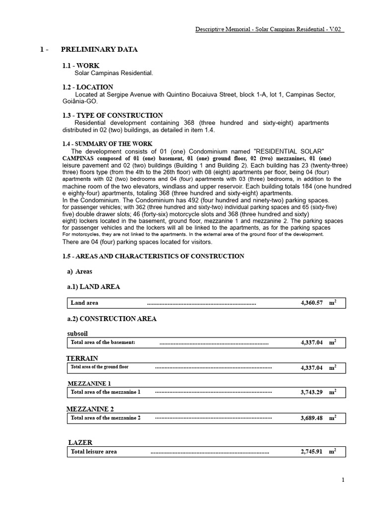 Descriptive Memorial Model | PDF | Concrete | Plaster