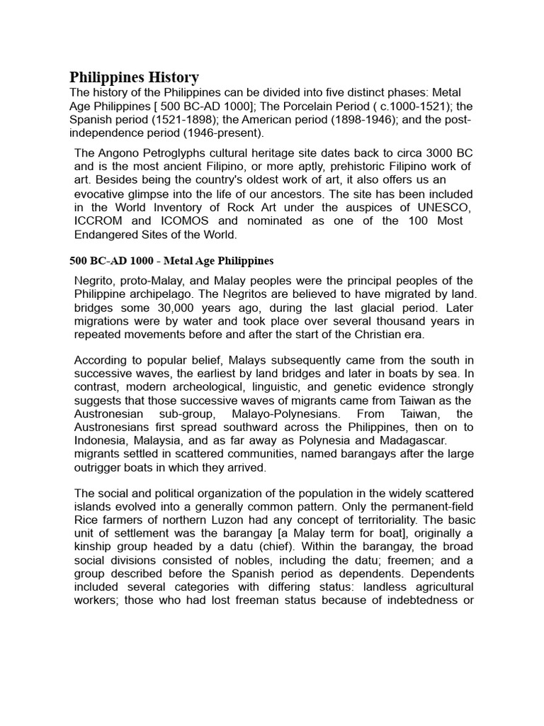 Philippines History | PDF | Philippines | Corazon Aquino