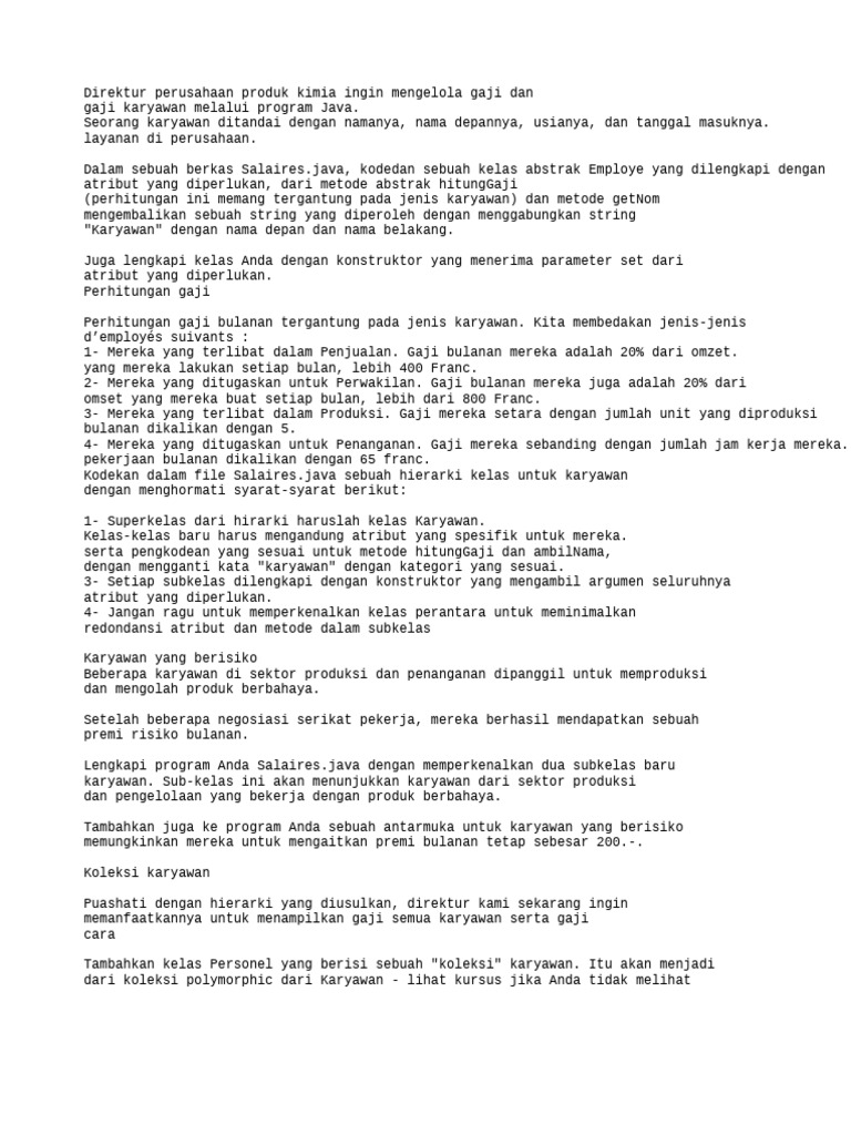 Latihan Pewarisan Java | PDF