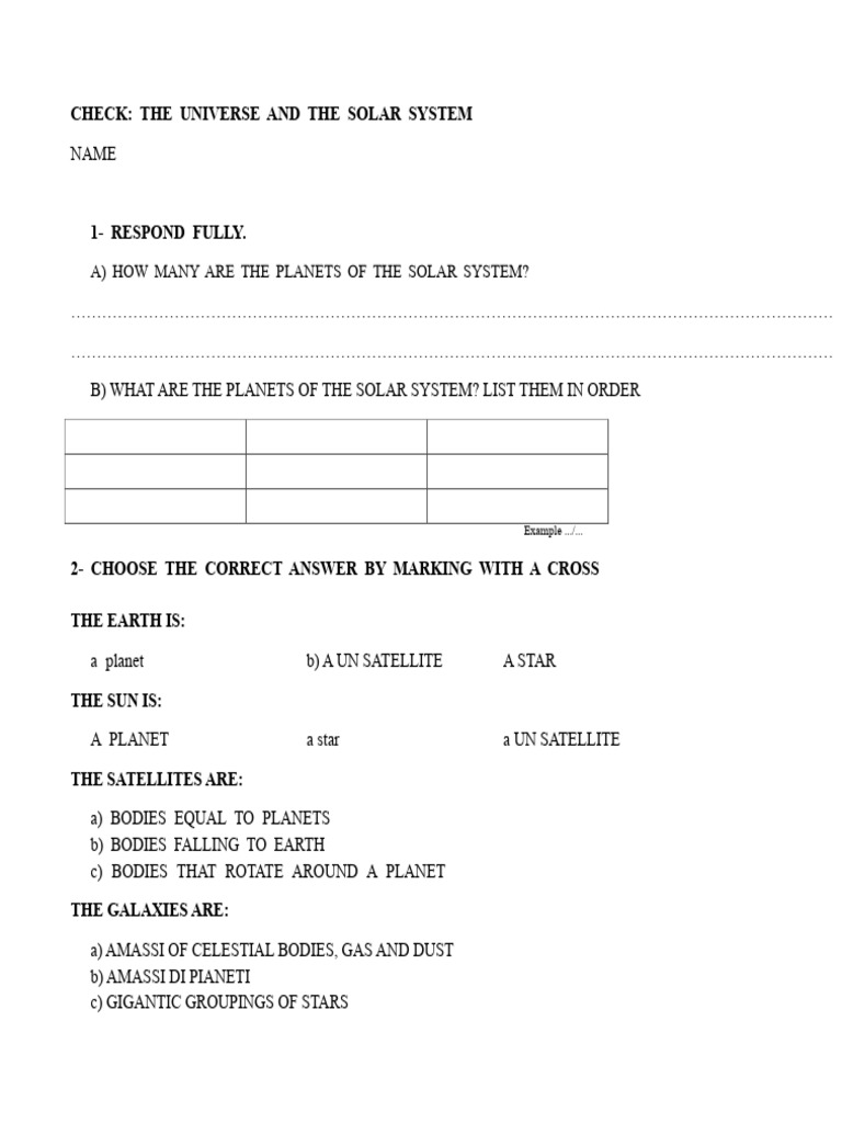 Solar System - Verification | PDF