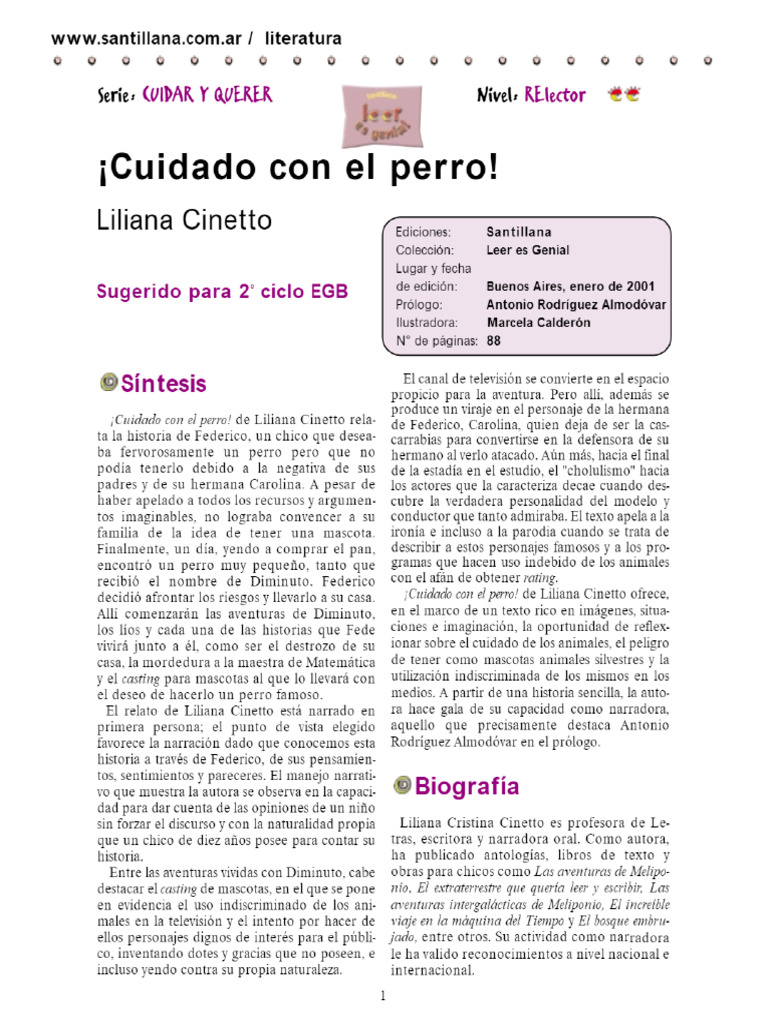 ¡Cuidado Con El Perro! | PDF
