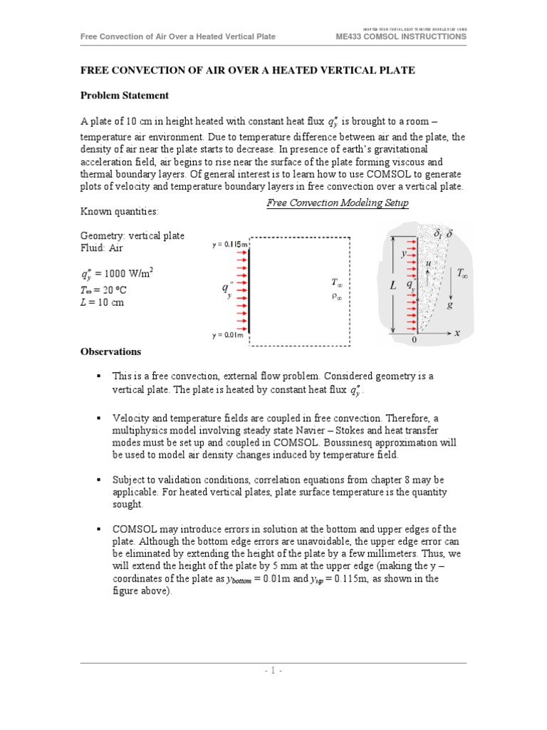 13 Free Convection of Air Over A Vertical Plate (Heated) | PDF ...