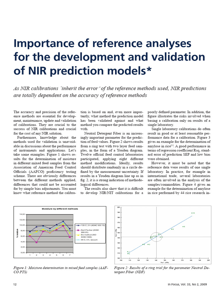 Validating NIR Calibrations | PDF | Calibration | Accuracy And Precision
