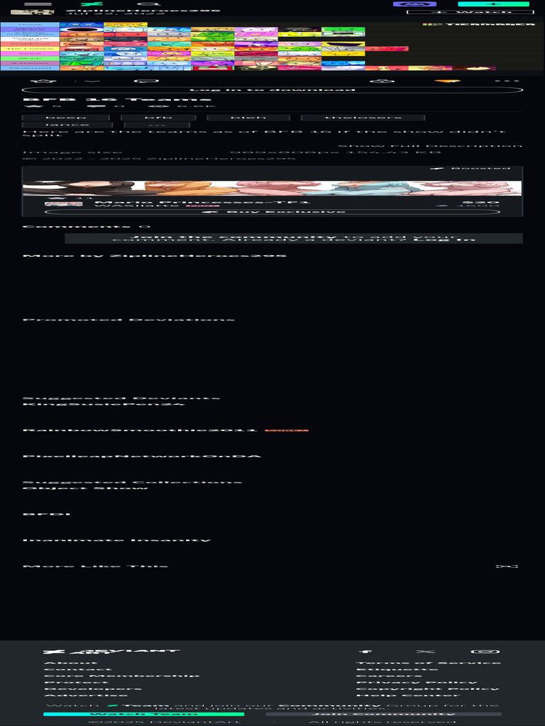 BFB 16 Teams by ZiplineHeroes295 On DeviantArt | PDF