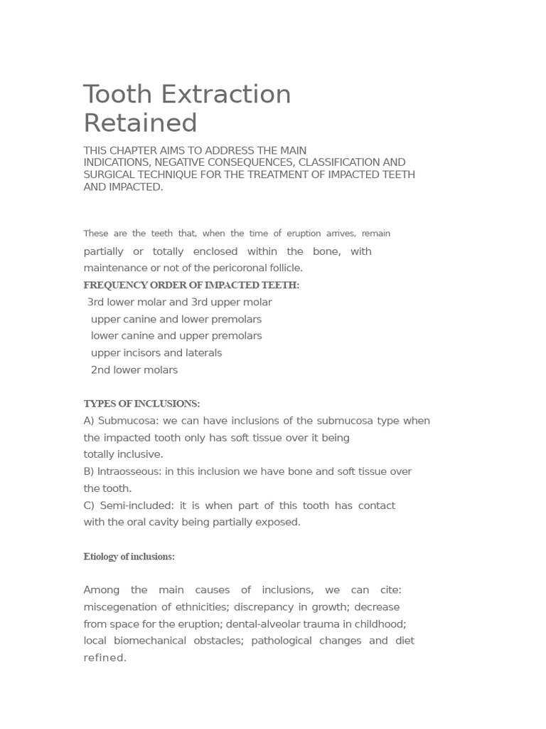 6 Exodontia of Impacted Teeth | PDF | Dental Anatomy | Orthodontics