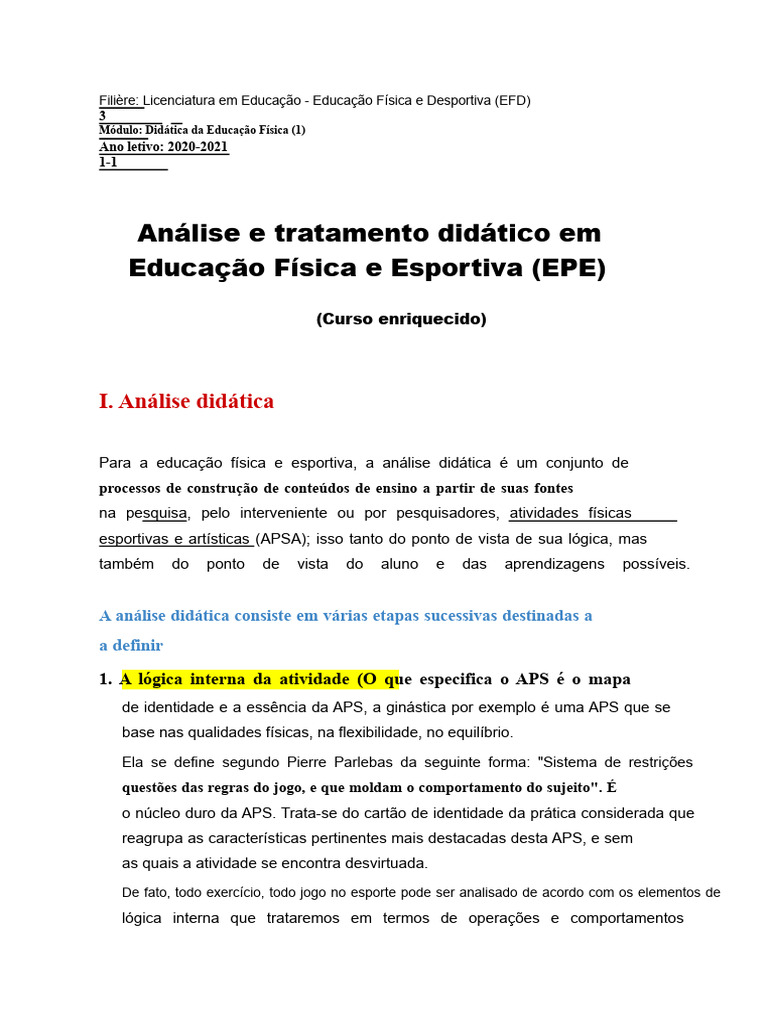 Didática da Educação Física e Esportiva | PDF | Aprendizado | Pedagogia