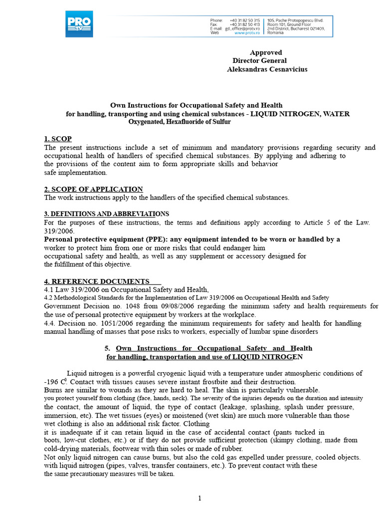 IP SSM Chemical Substances | PDF | Personal Protective Equipment ...