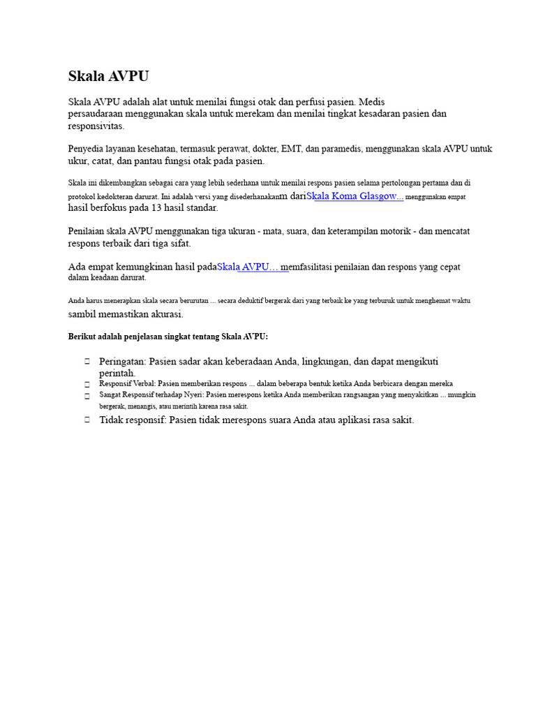 Skala AVPU | PDF