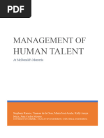 McDonalds Human Resource Management Case Study | PDF | Human Resource Management | Recruitment