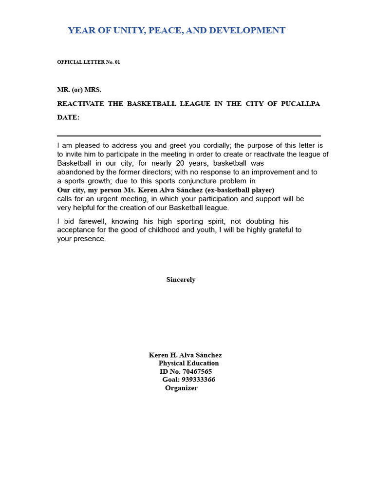 Reactivate Pucallpa Basketball League | PDF