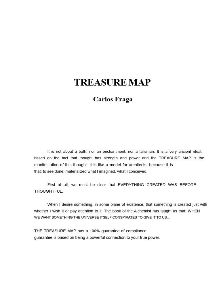 The Treasure Map - Wishes and Goals | PDF | Love | Thought