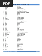 Tally Prime Shortcut Key | PDF