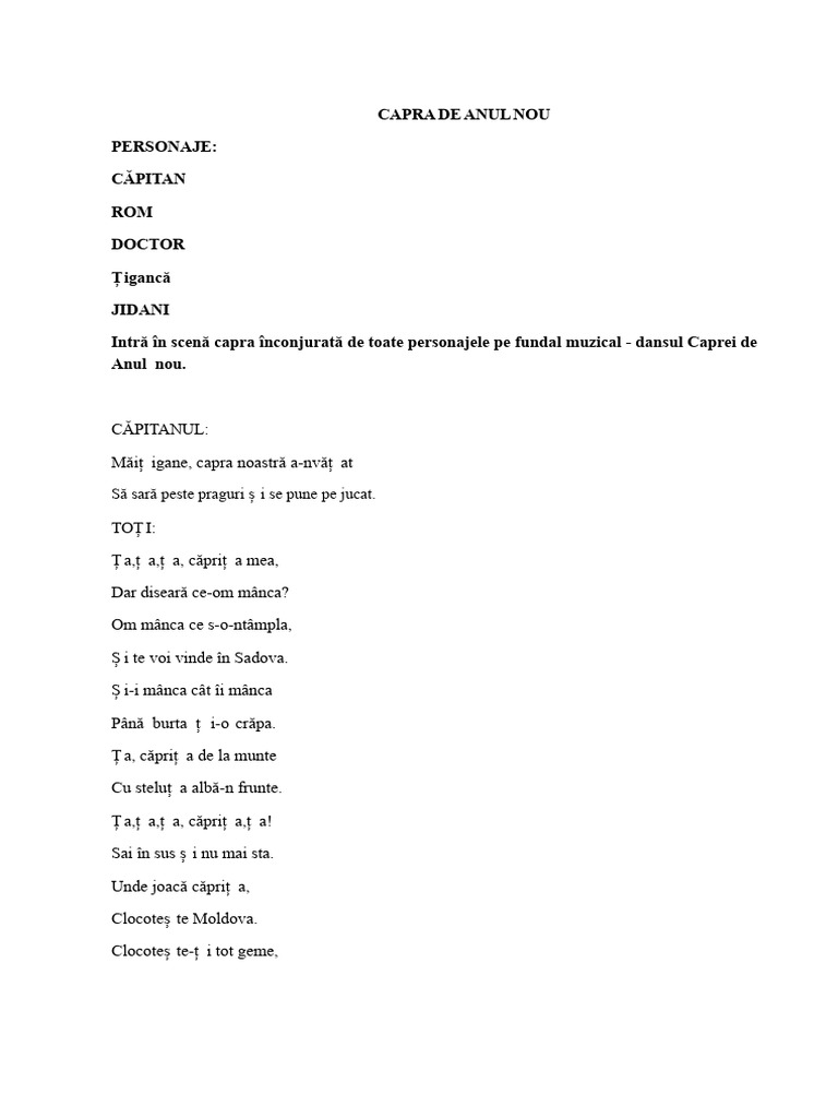 Capra de Anul Nou | PDF