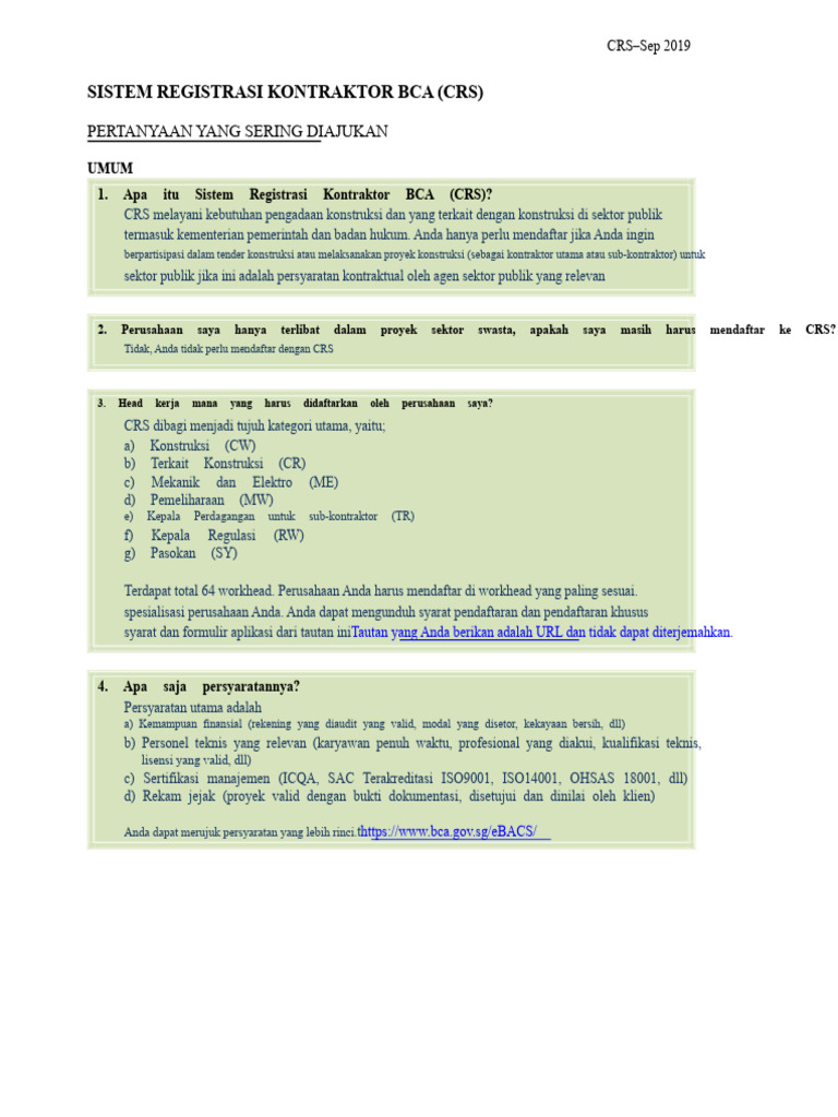 CRS Faq | PDF