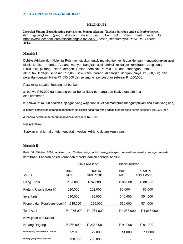 Kegiatan 1 Kemitraan | PDF