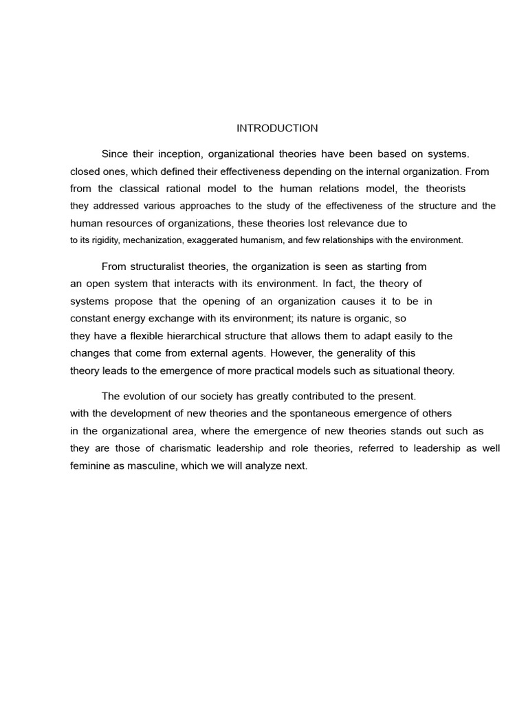 Charismatic Leadership Theory and Male and Female Leadership Theory ...