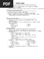 Senior Youth Leader: Notes | PDF | Seventh Day Adventist Church ...