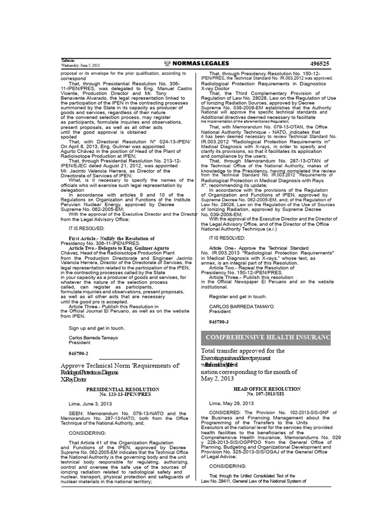 Radiological Protection Requirements in Medical Diagnosis With X-Rays ...