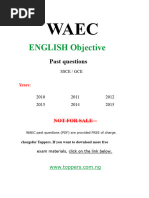 BECE English Past Questions 1990-2024 | PDF | Linguistics