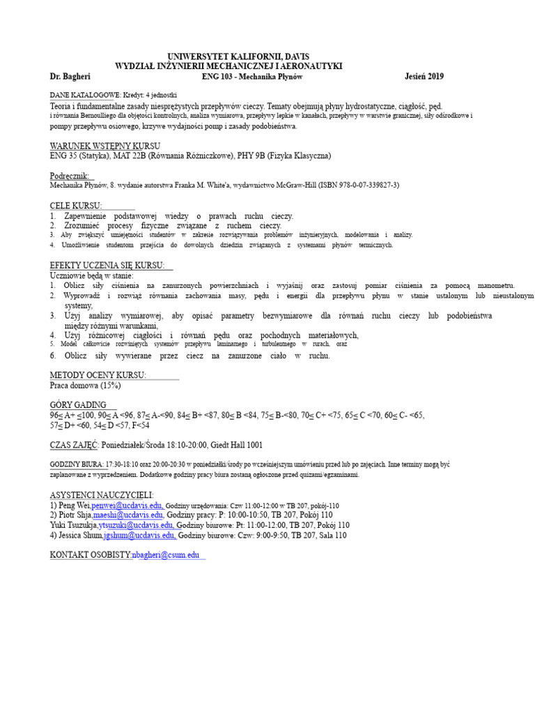 Sylabus ENG 103 | PDF
