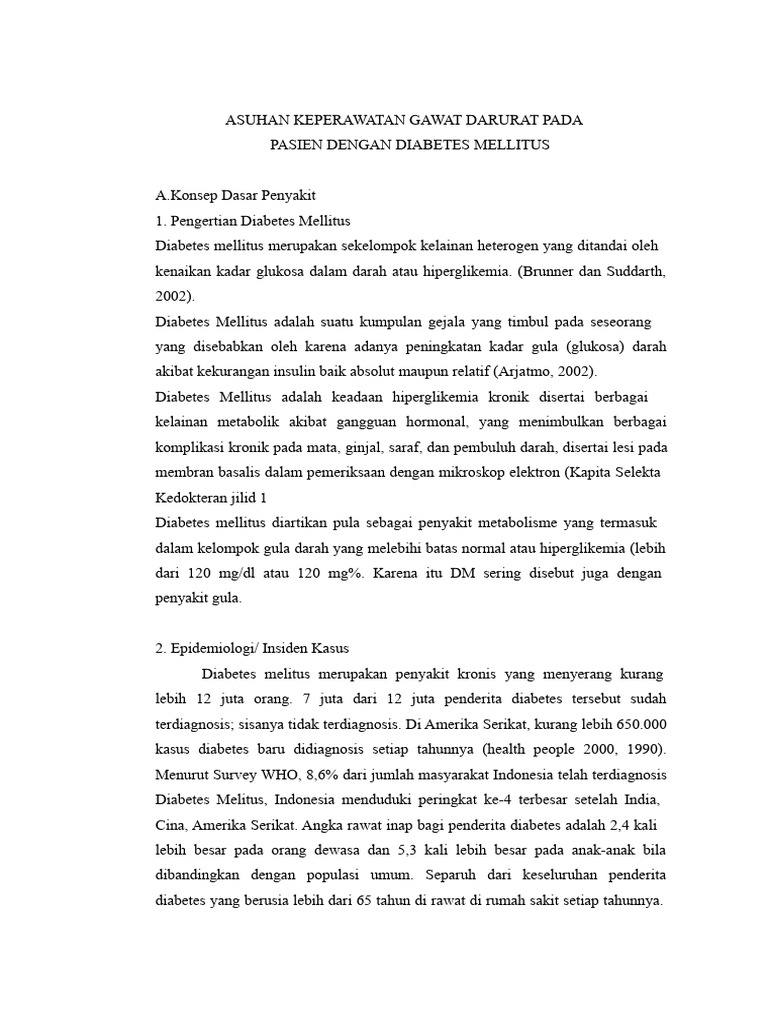 Askep Gadar DM | PDF