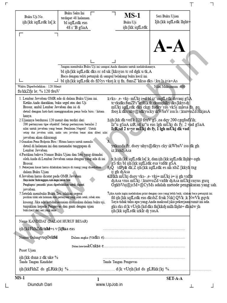 Kertas Soal Shift Pagi Yuva Kalyan Adhikari | PDF