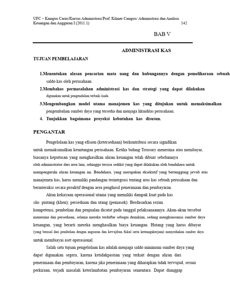 Strategi Efisien Administrasi Kas Perusahaan | PDF