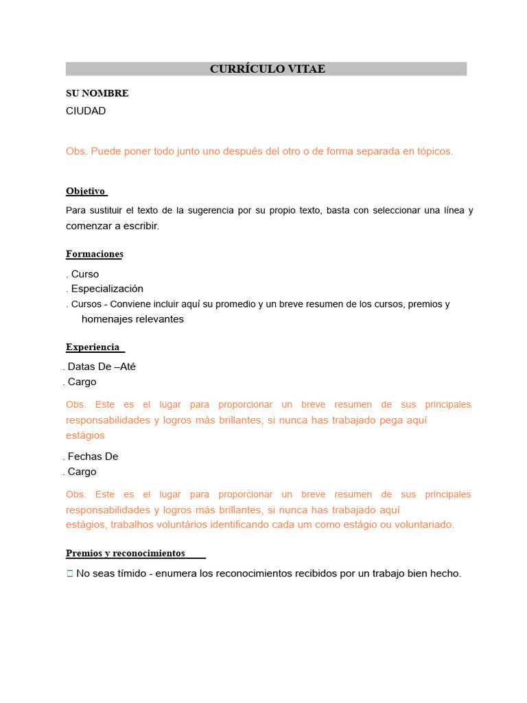 Modelo de Currículum Asistente Social | PDF