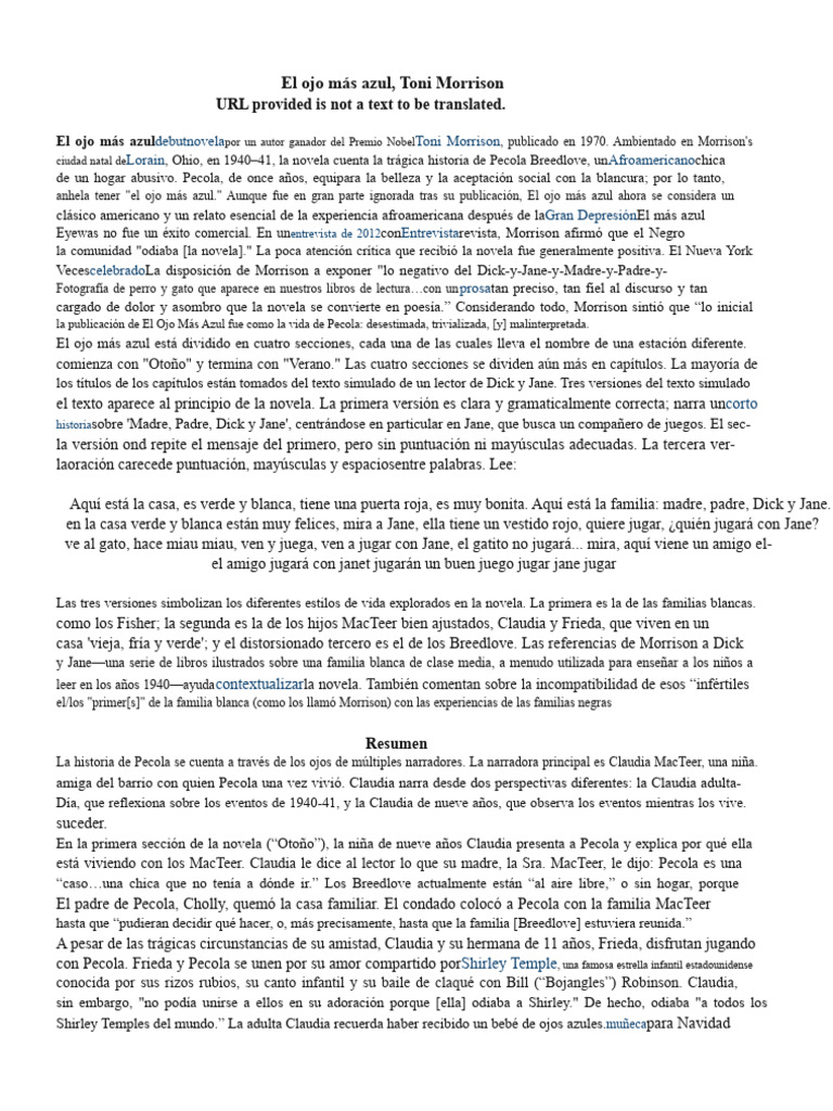 Los Temas Principales de Toni Morrison | PDF | Racismo | Discriminación ...
