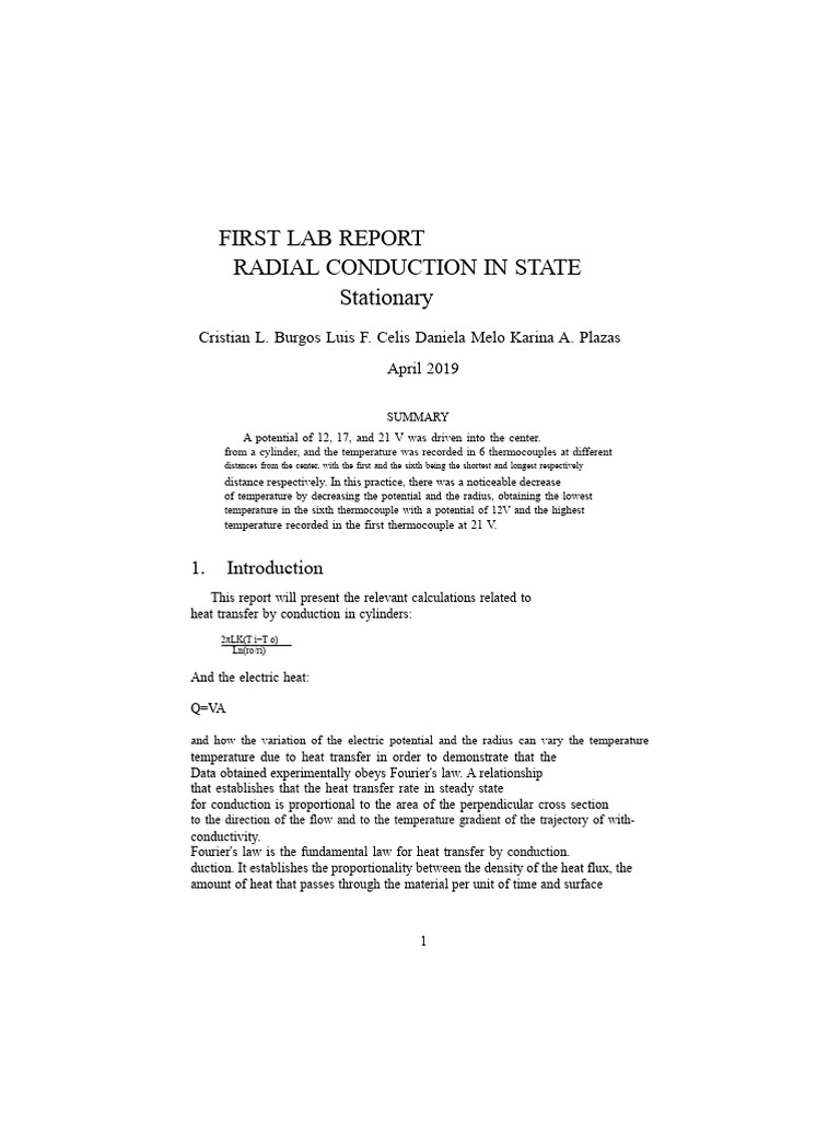 Radial Conduction in Steady State | PDF | Thermal Conduction | Heat Transfer