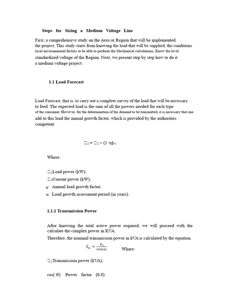 Medium Voltage Line Sizing Guide | PDF | Electric Power Transmission ...