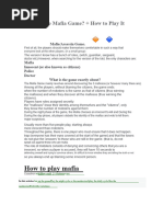 Mafia Game Rules and Roles Guide | PDF