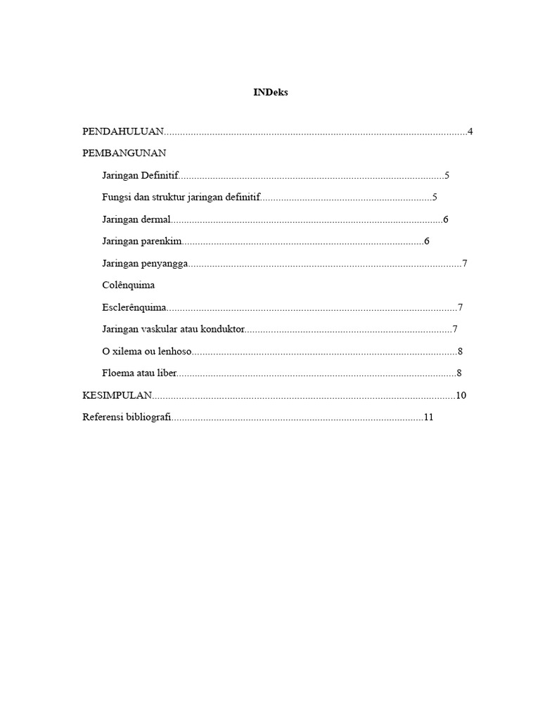 Jaringan Definitif dan Dermal pada Tumbuhan | PDF