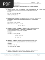 Gr9 Maths Factorisation MEMO | PDF | Mathematics | Arithmetic