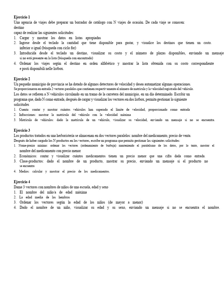 Ejercicios en Visual Basic | PDF | Programación de computadoras | Informática