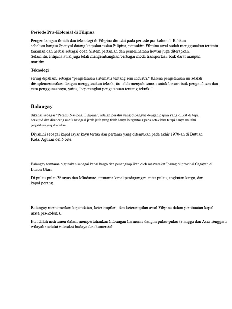 Draf (Pra-Kolonial) | PDF