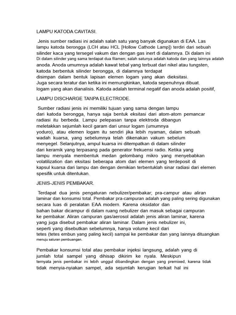 Lampu Katoda Berongga | PDF