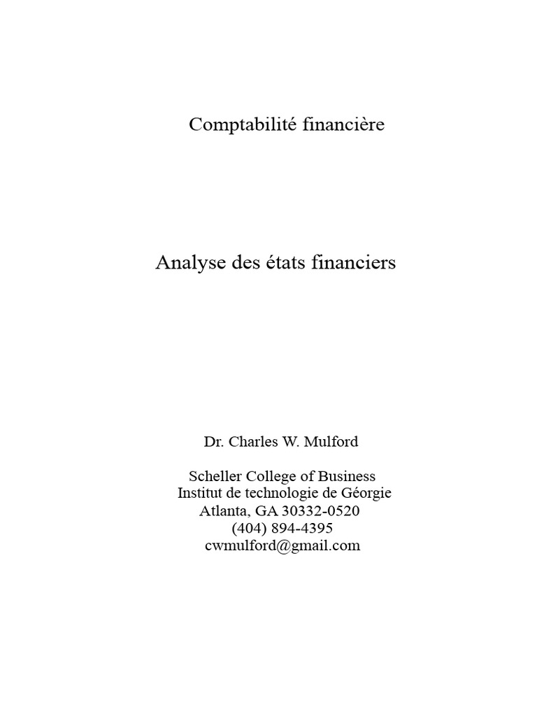 Analyse Financière | PDF | Ratio financier | Capitaux propres