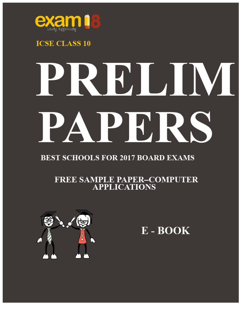 Exam18 - Computer Applications Sample Preliminary Paper PDF | PDF