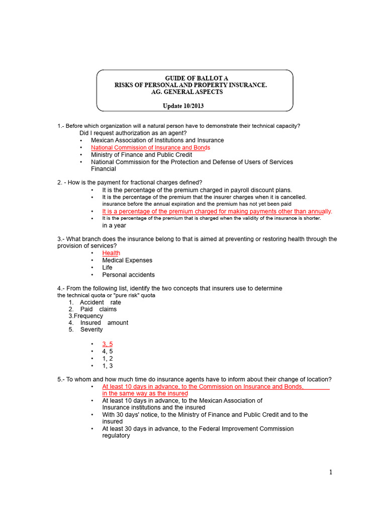Guide A PLUS | PDF | Insurance | Risk