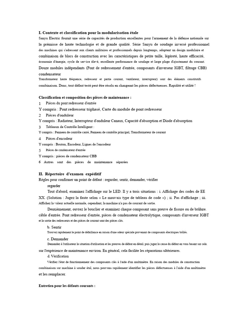 Manuel de Réparation | PDF | Onduleur | Redresseur