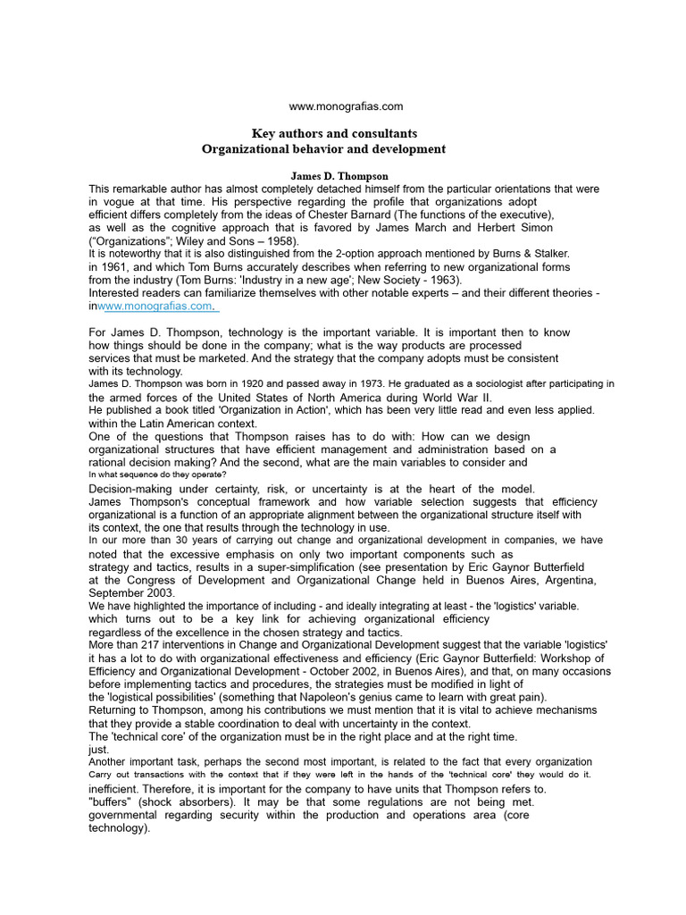 James Thompson Consultants | PDF | Decision Making | Knowledge