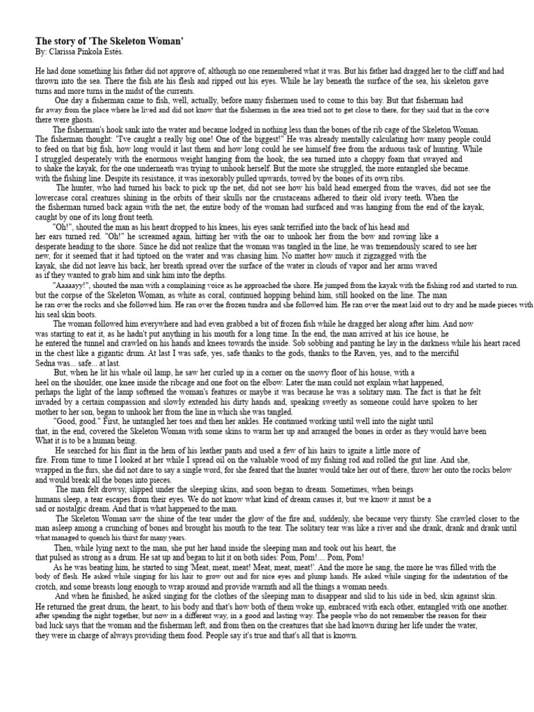 The Tale of The Skeleton Woman | PDF