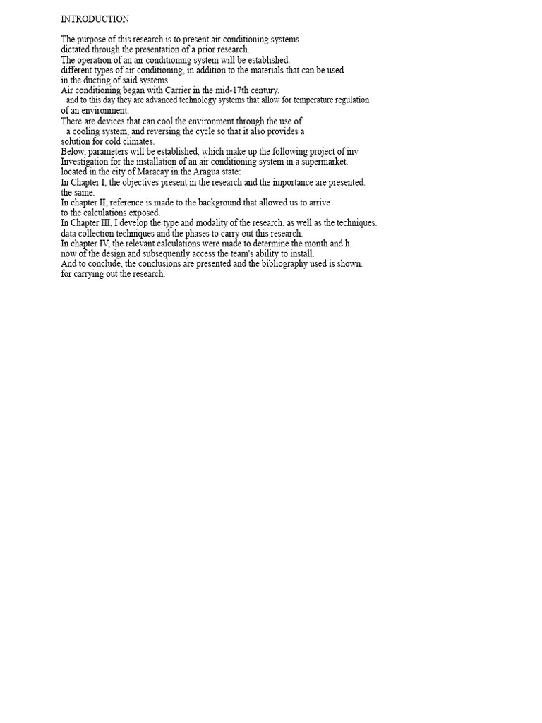 Air Conditioning Introduction | PDF